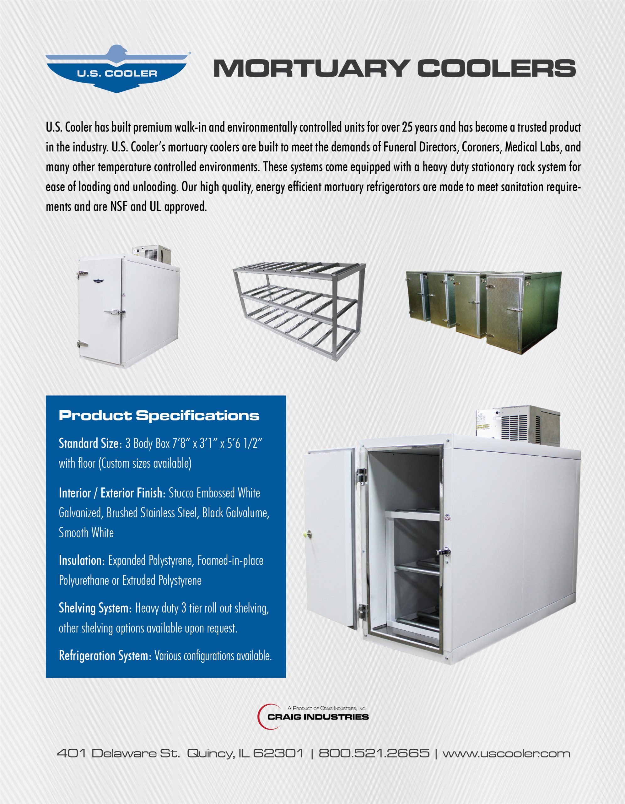 Mortuary Body Boxes | U.S. Cooler Walk-ins